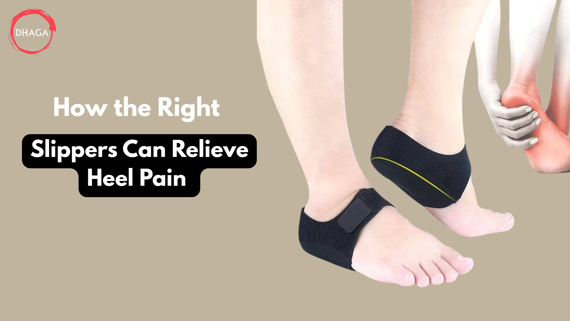 Lightweight Slippers for Pain in Heel and Relaxation